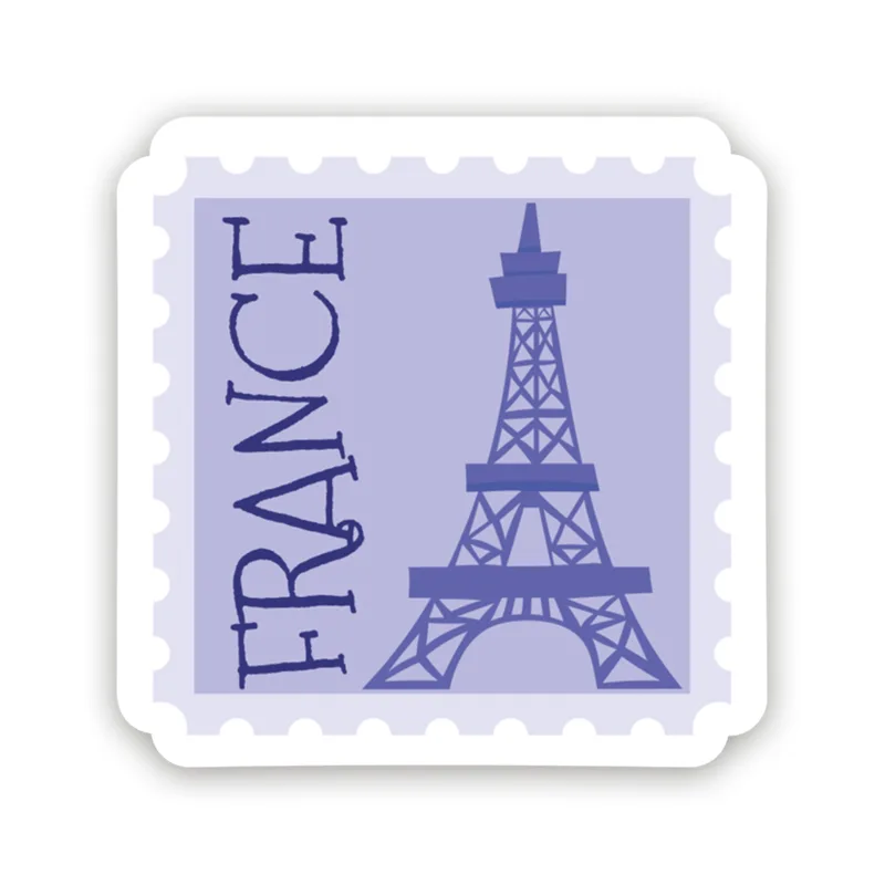 France Stamp - Laptop Sticker - Dot Badges