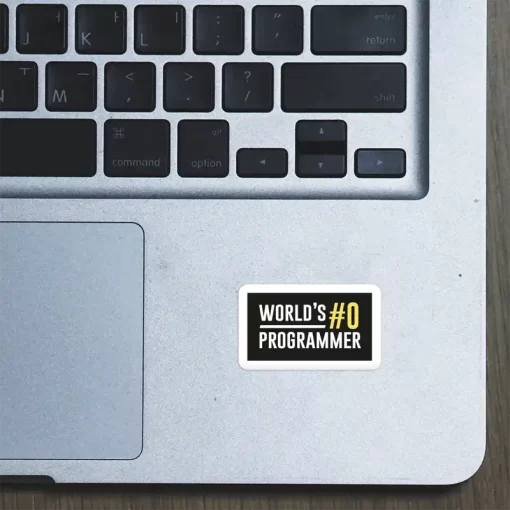 World's 1 Programmer - Sticker - Dot Badges