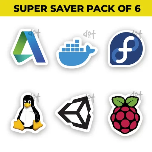 Programming Combo 3 - Pack of 6 Stickers - Dot Badges