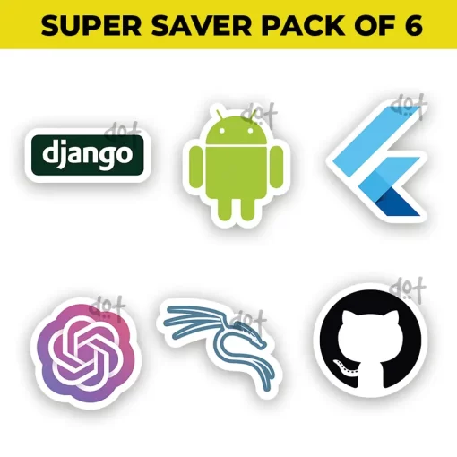 Programming Combo 2 - Pack of 6 Stickers - Dot Badges