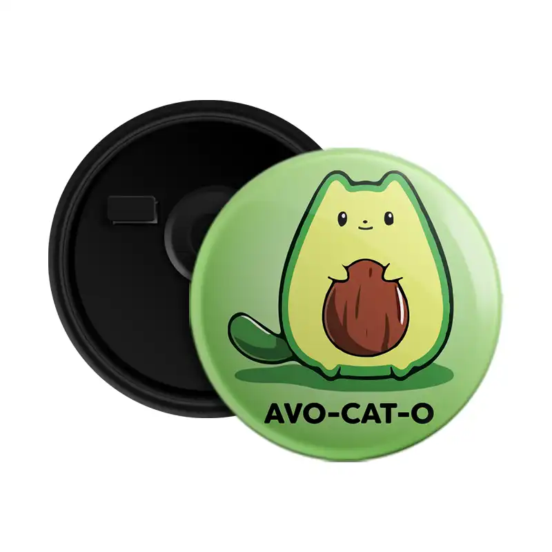 Avo-Cato-O - Fridge Magnet - Dot Badges