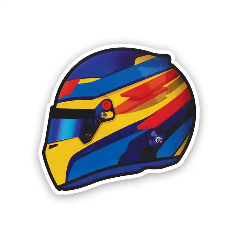 Fernando Alonso Helmet - Sticker - Dot Badges