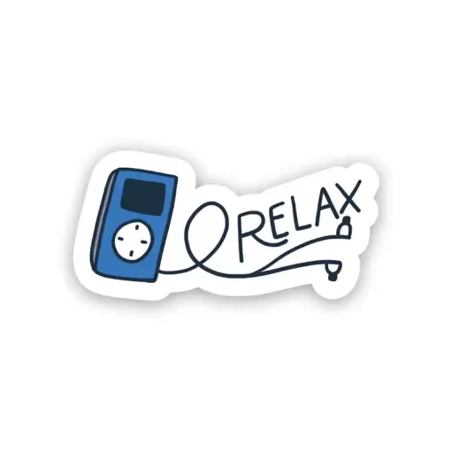 Relax - Laptop Sticker - Dot Badges