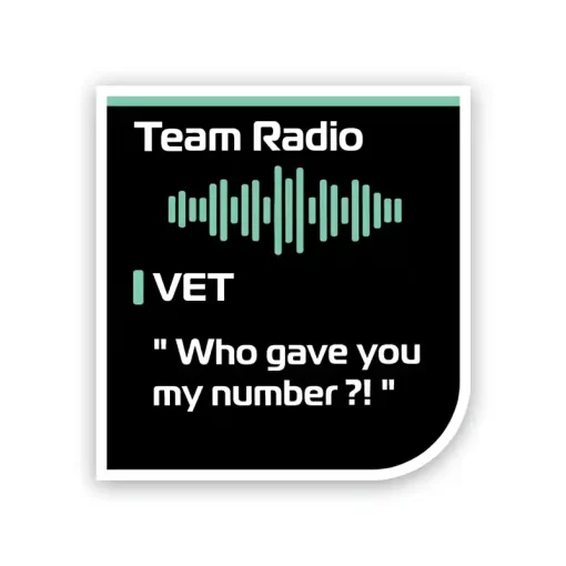 Team Radio Vettel- Sticker - Dot Badges