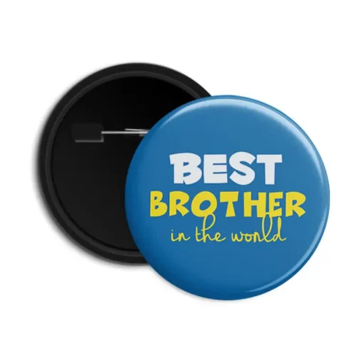 Best Brother - Pin-back Button Badge - Dot Badges