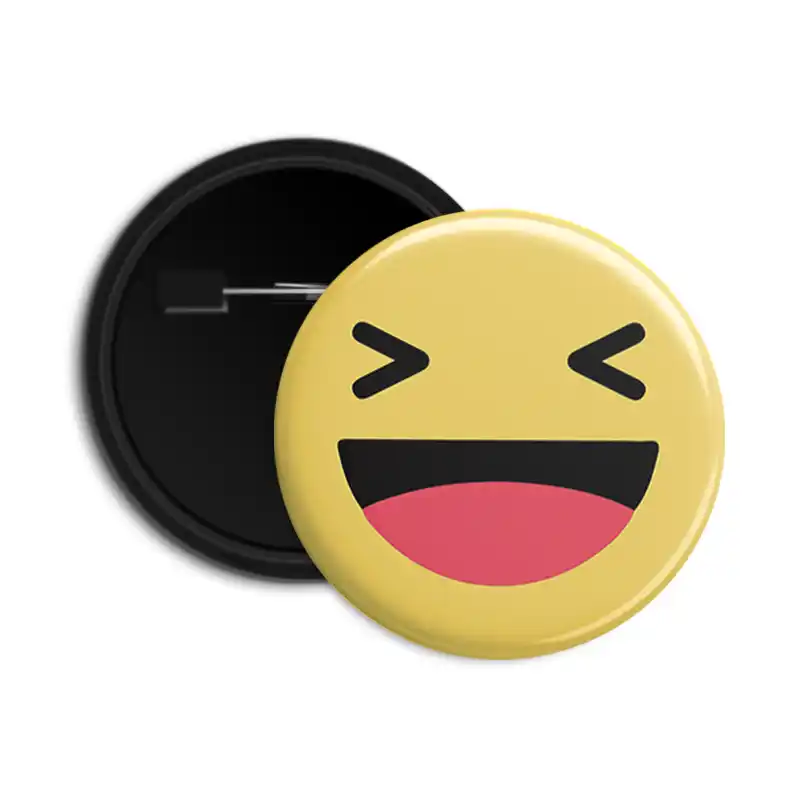 Laugh - Pin-back Button Badge - Dot Badges