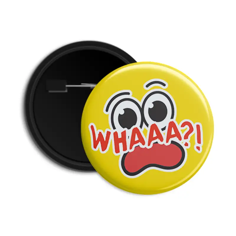 Whaaa! - Pin-back Button Badge - Dot Badges
