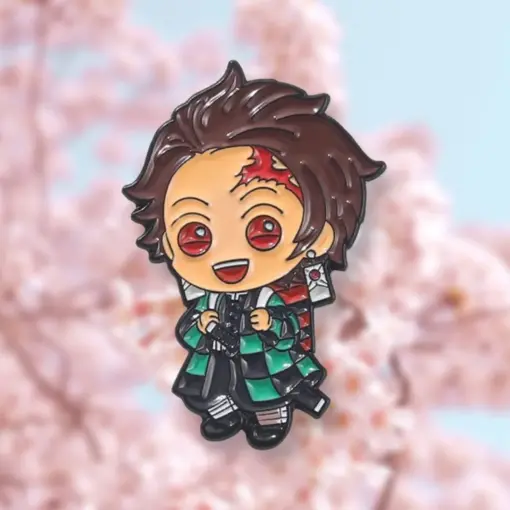 Tanjiro - Brooch Enamel Pin - Dot Badges