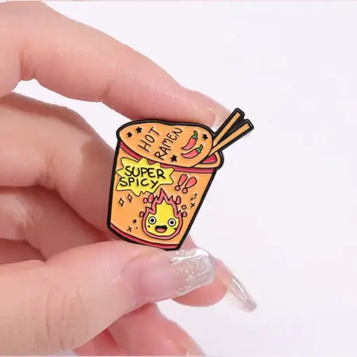 Super Spicy Ramen - Brooch Enamel Pin - Dot Badges
