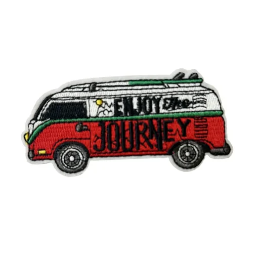 Enjoy The Journey - Embroidered Iron-On Patch - Dot Badges