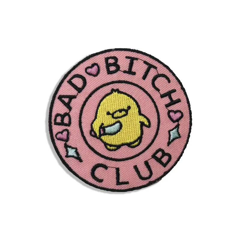 Bad Bitch Club - Embroidered Iron-On Patch - Dot Badges