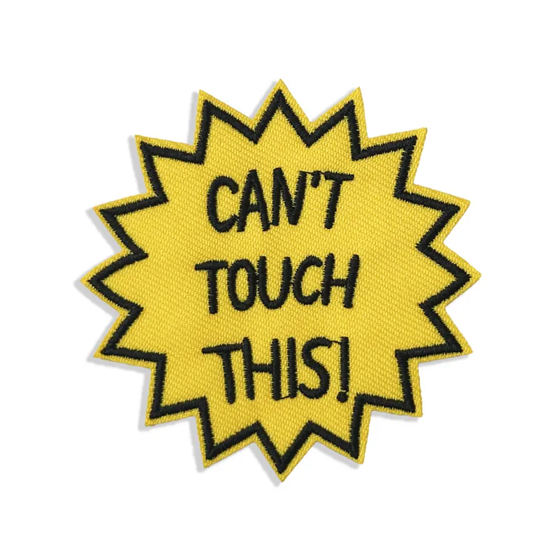Can't Touch This - Embroidered Iron-On Patch - Dot Badges