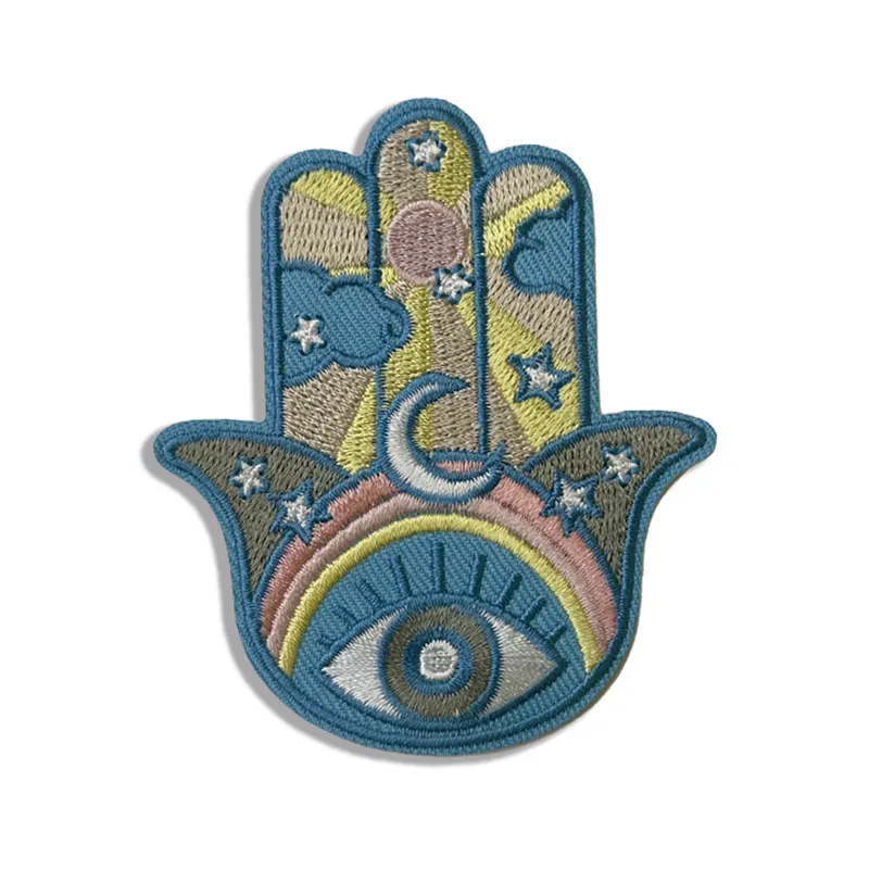 Evil Eye - Embroidered Iron-On Patch - Dot Badges