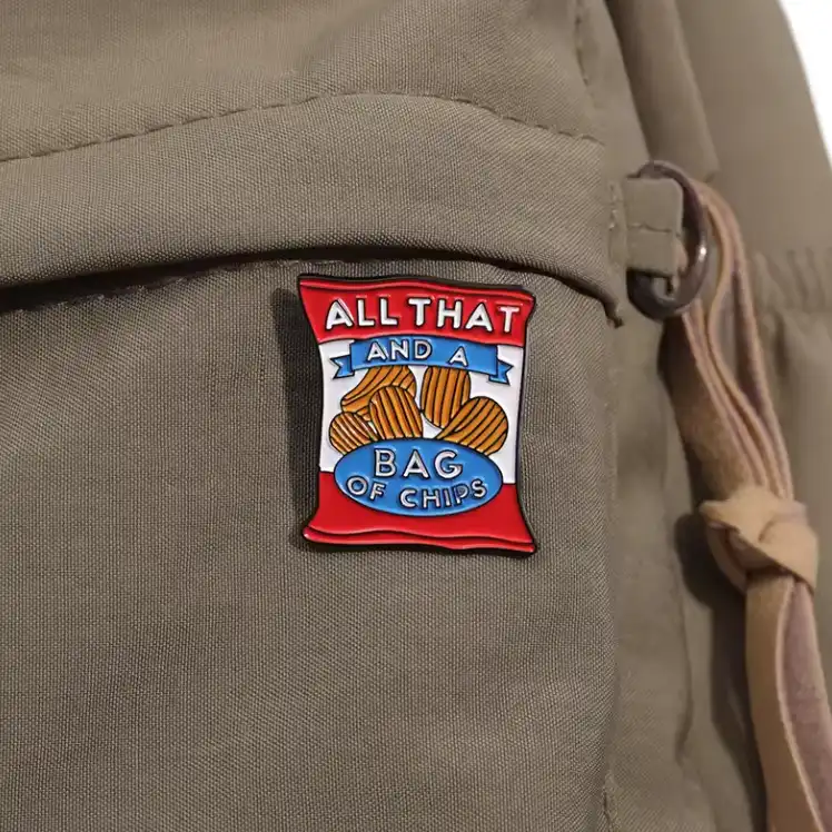 All That And A Bag Of Chips - Brooch Enamel Pin - Dot Badges