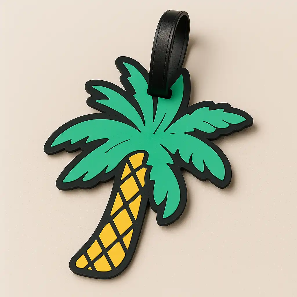 Luggage Tag - Palm Tree - Dot Badges