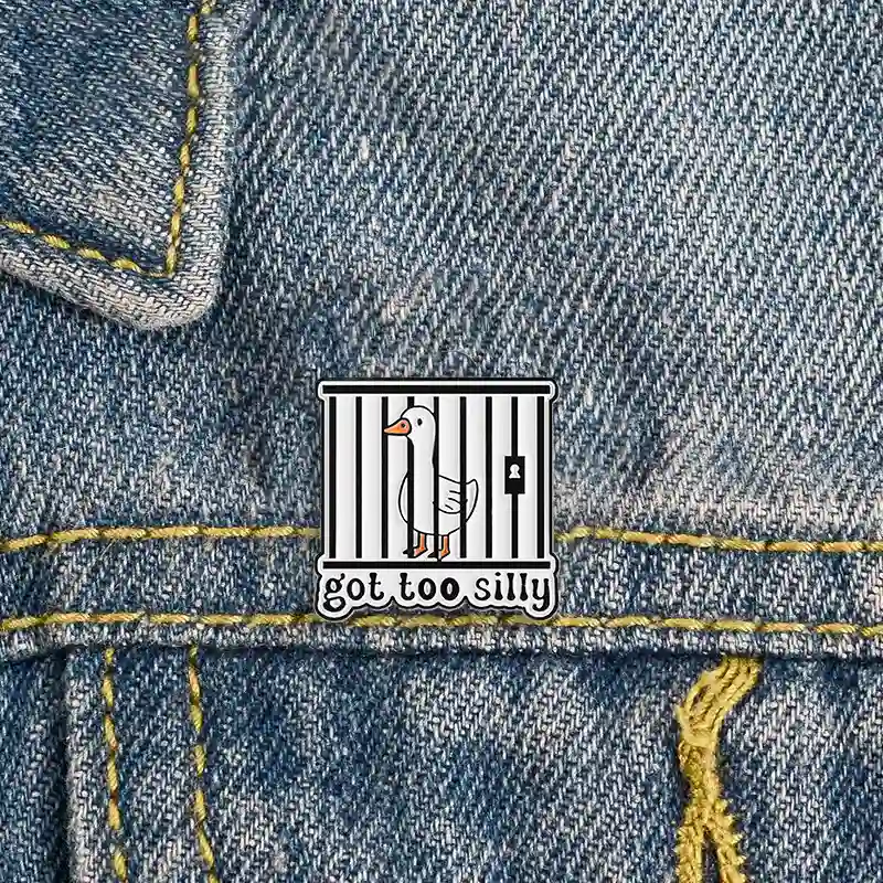 Got Too Silly - Brooch Enamel Pin - Dot Badges