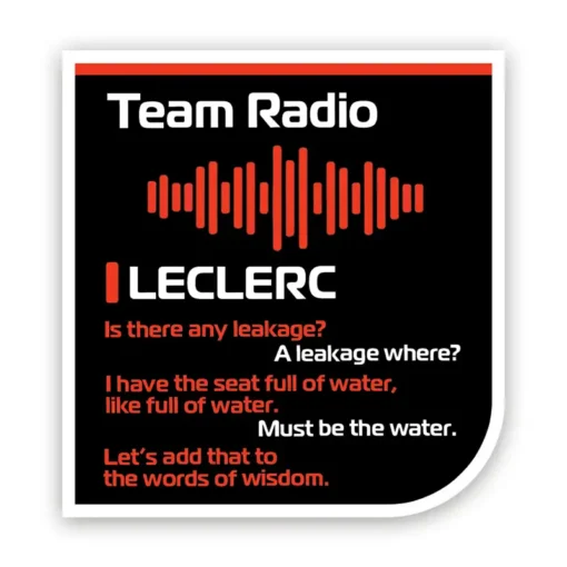 Team Radio - Leclerc Water - Dot Badges